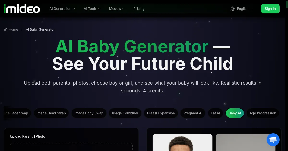 AI Baby Generator | Future Baby Face Preview