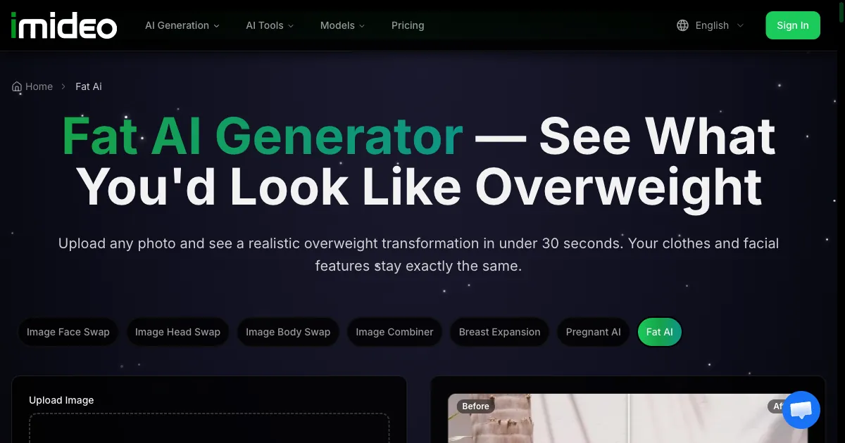 Fat AI Generator — See What You'd Look Like Overweight