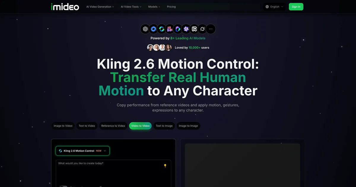 Kling 2.6 Motion Control - Human Motion to Any Character