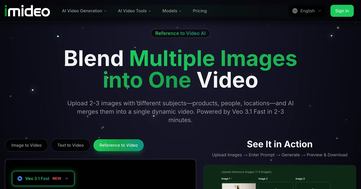 AI Multi-Image Video Composer | Blend Images into One Video