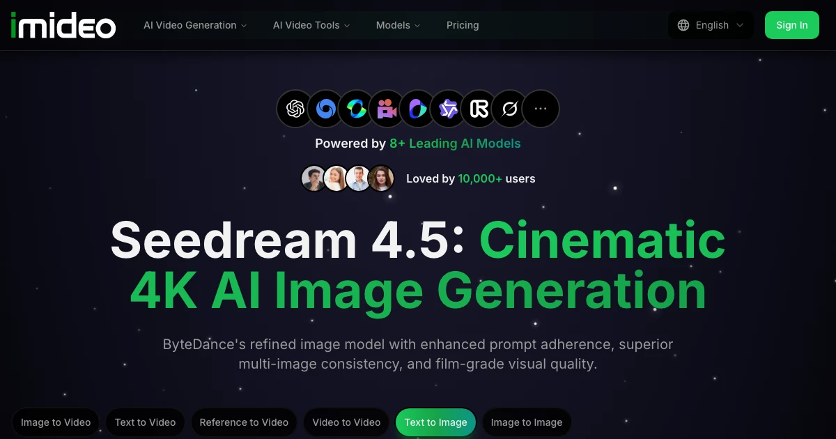 Seedream 4.5: Cinematic 4K AI Image Generator by ByteDance