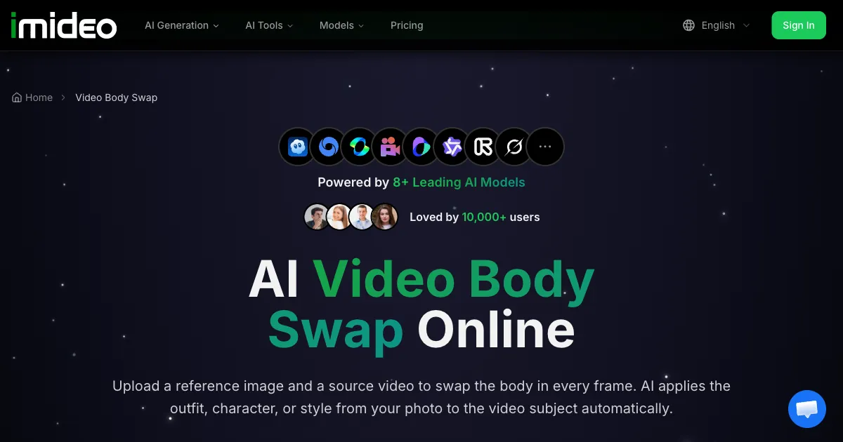 Body Swap Video AI | Swap Bodies in Video | iMideo